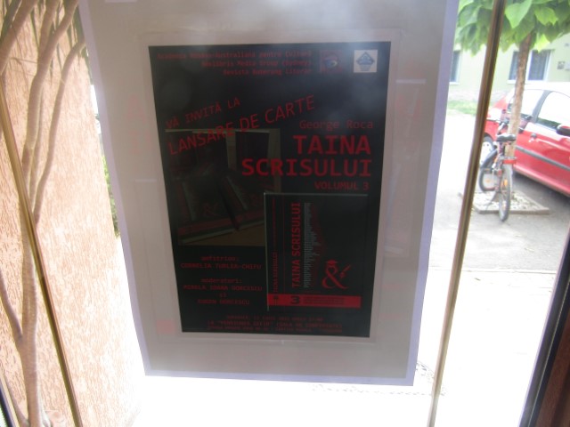 EVENIMENT LITERAR – CU GEORGE ROCA PE DRUMUL ÎNTORTOCHEAT AL VIEȚII ...