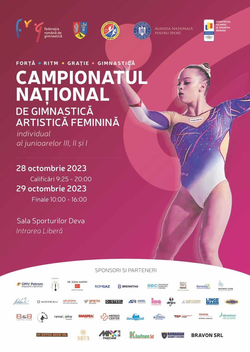 Gimnaste din cluburile naționale în competiție la Deva - Oficial Media