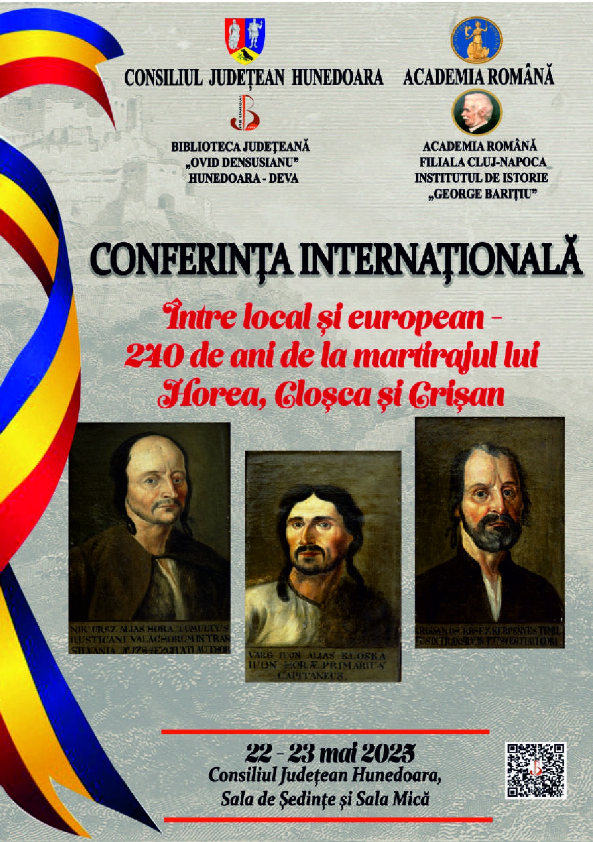 „Între local și european – 240 de ani de la martirajul lui Horea ...